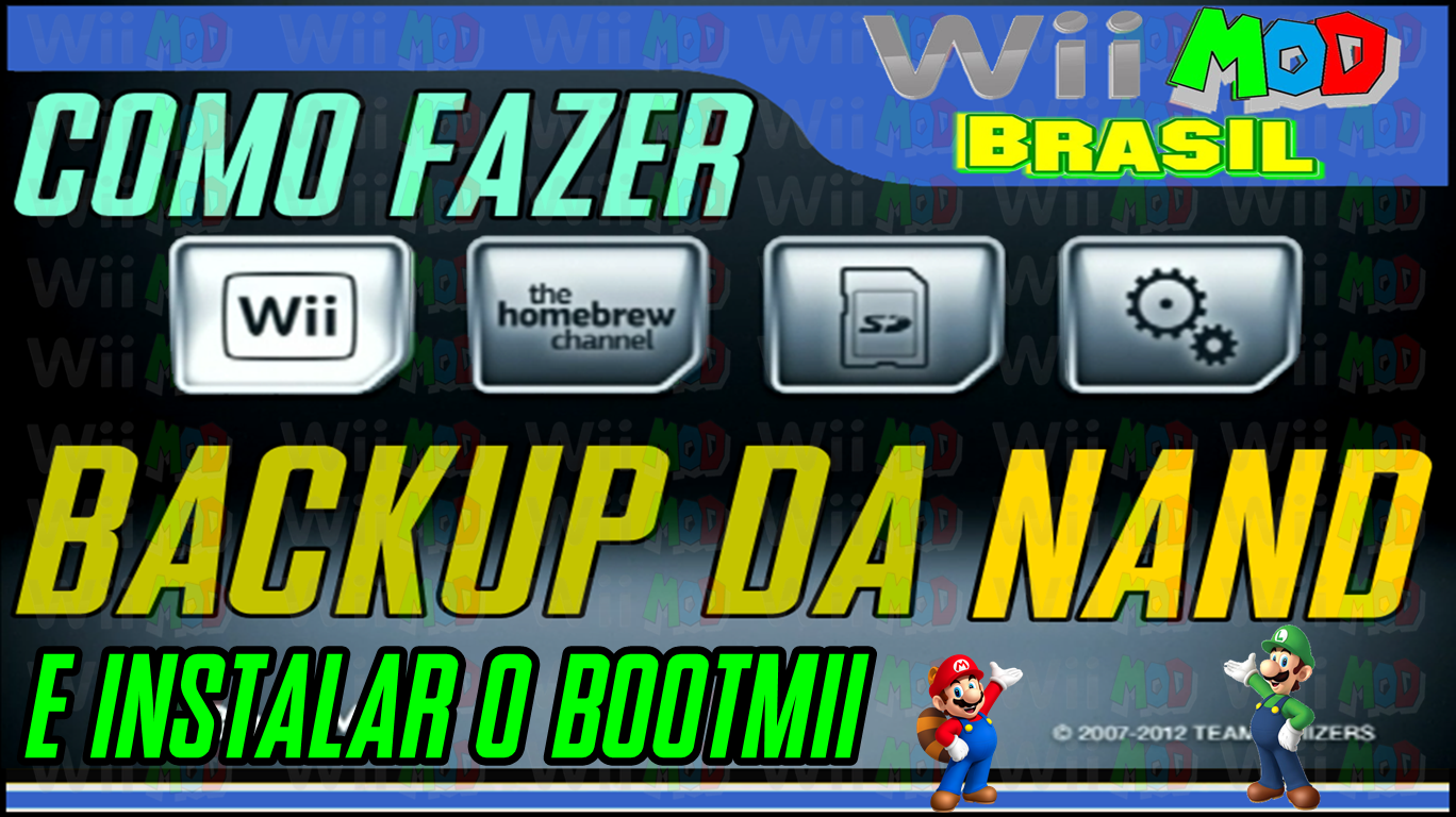 Wii Mod Brasil: Como fazer o Backup da Nand no Nintendo Wii