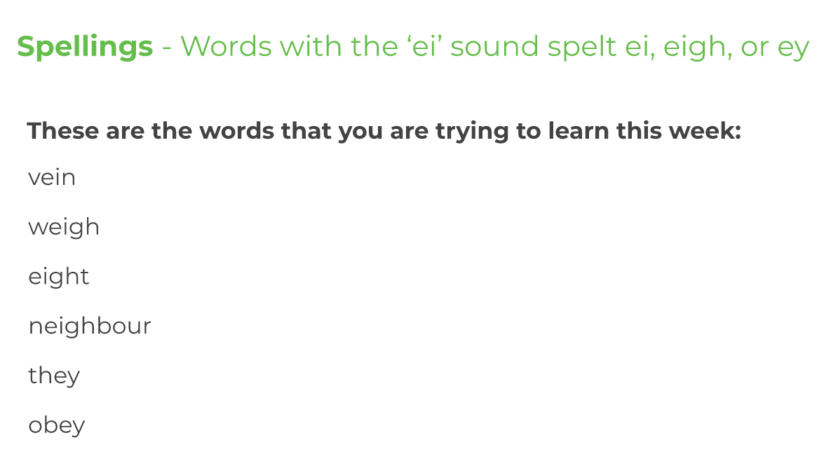 Year 4: Spellings - Monday 6th July