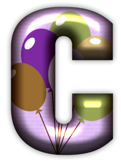 Abecedario con Globos de Colores. Colored Balloons Abc. - Oh my Alfabetos!