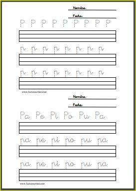 Jugando y aprendiendo juntos: Aprendo a leer y a escribir. La P