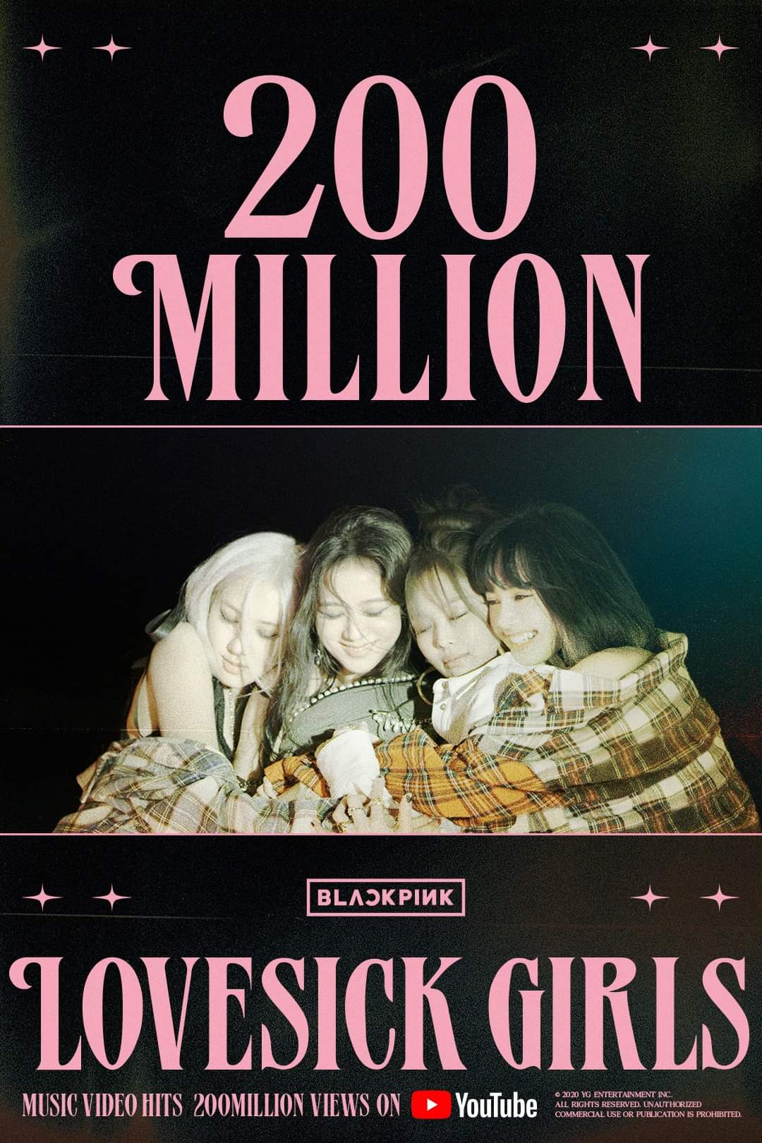 El MV de "Lovesick Girls" de BLACKPINK se convierte en su décimo MV en alcanzar 200 millones de ...