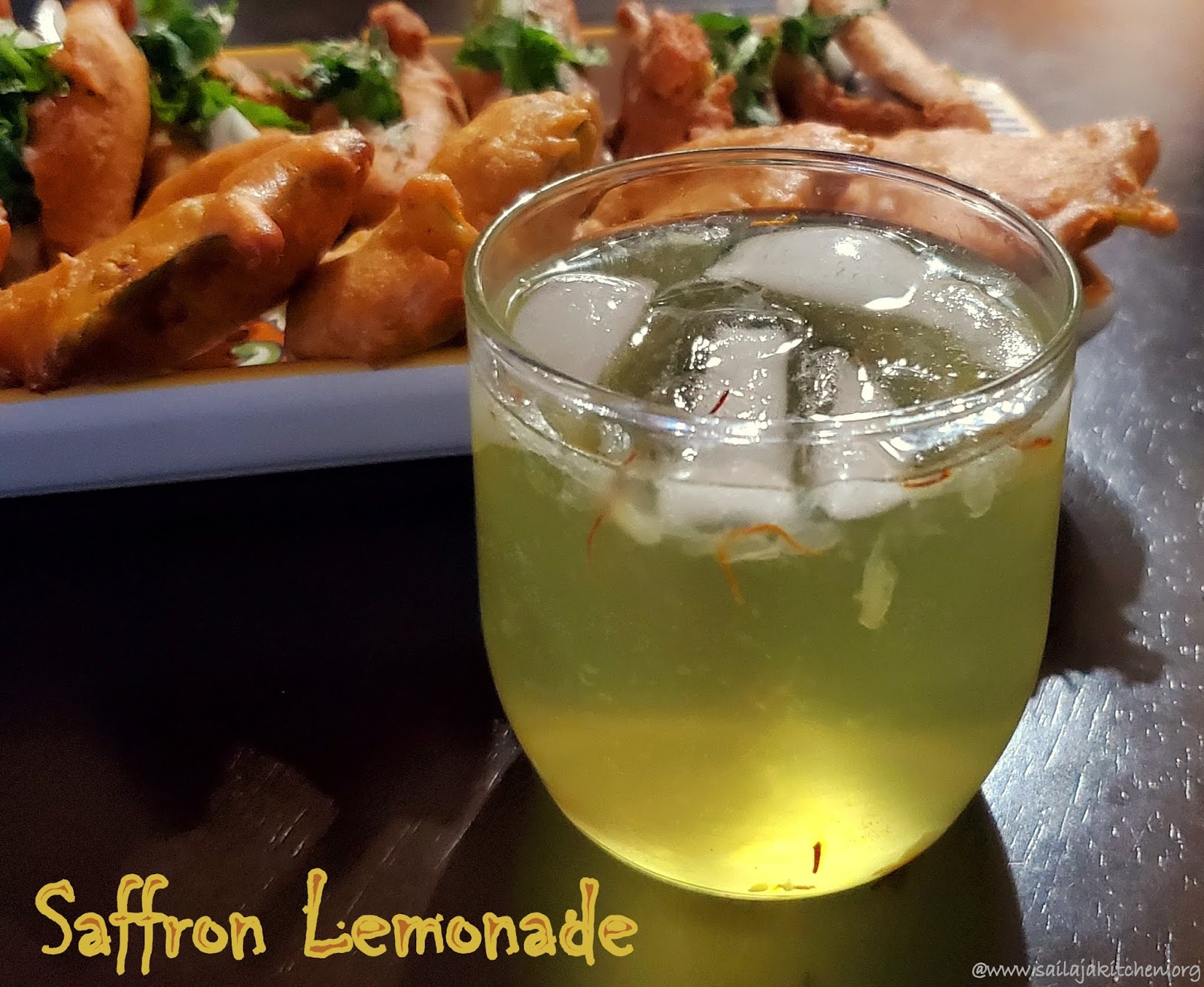 Sailaja Kitchen...A site for all food lovers!: Saffron Lemonade ...