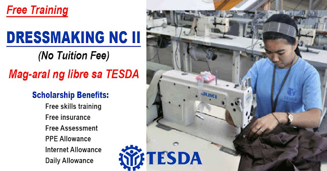 Libreng TESDA Dressmaking NC II Course (No Tuition Fee)