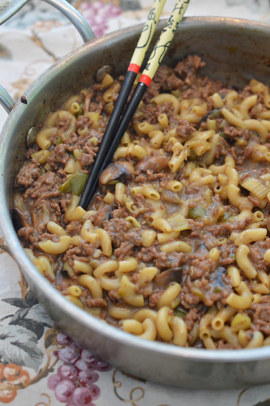 Lili popotte: Macaroni chinois dans une seule casserole