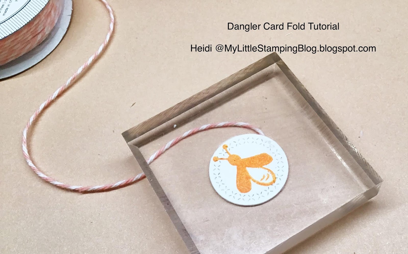 My Little Stamping Blog: Dangler Card Fold Tutorial - Heard you Caught ...