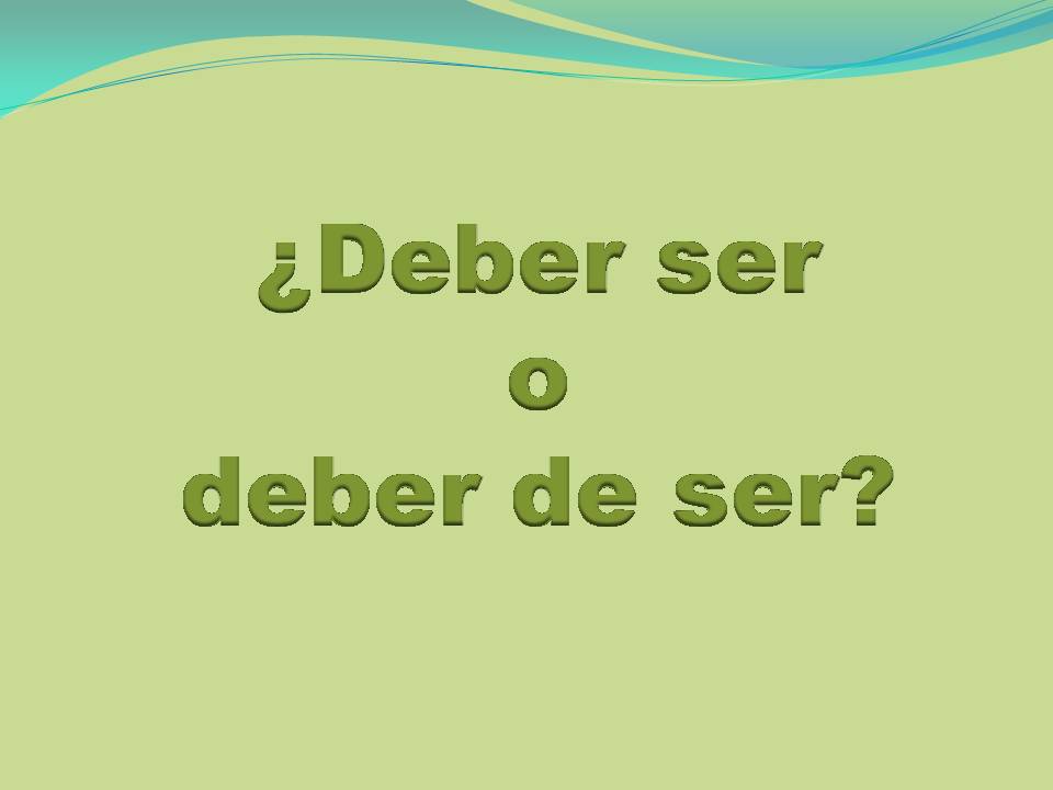De la palabra al pensamiento: ¿Deber ser o deber de ser?