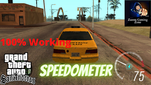Speedometer mod for GTA San Andreas - Zaeem Gaming Zone