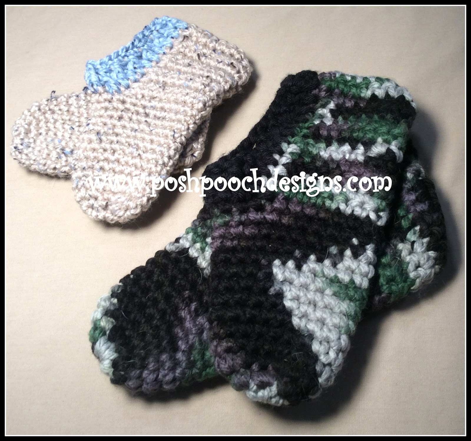 Posh Pooch Designs : Super Easy and Quick Slipper Crochet Pattern And ...