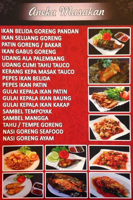Harga Menu Sari Sanjaya Kelapa Gading Restoran Hidangan Laut