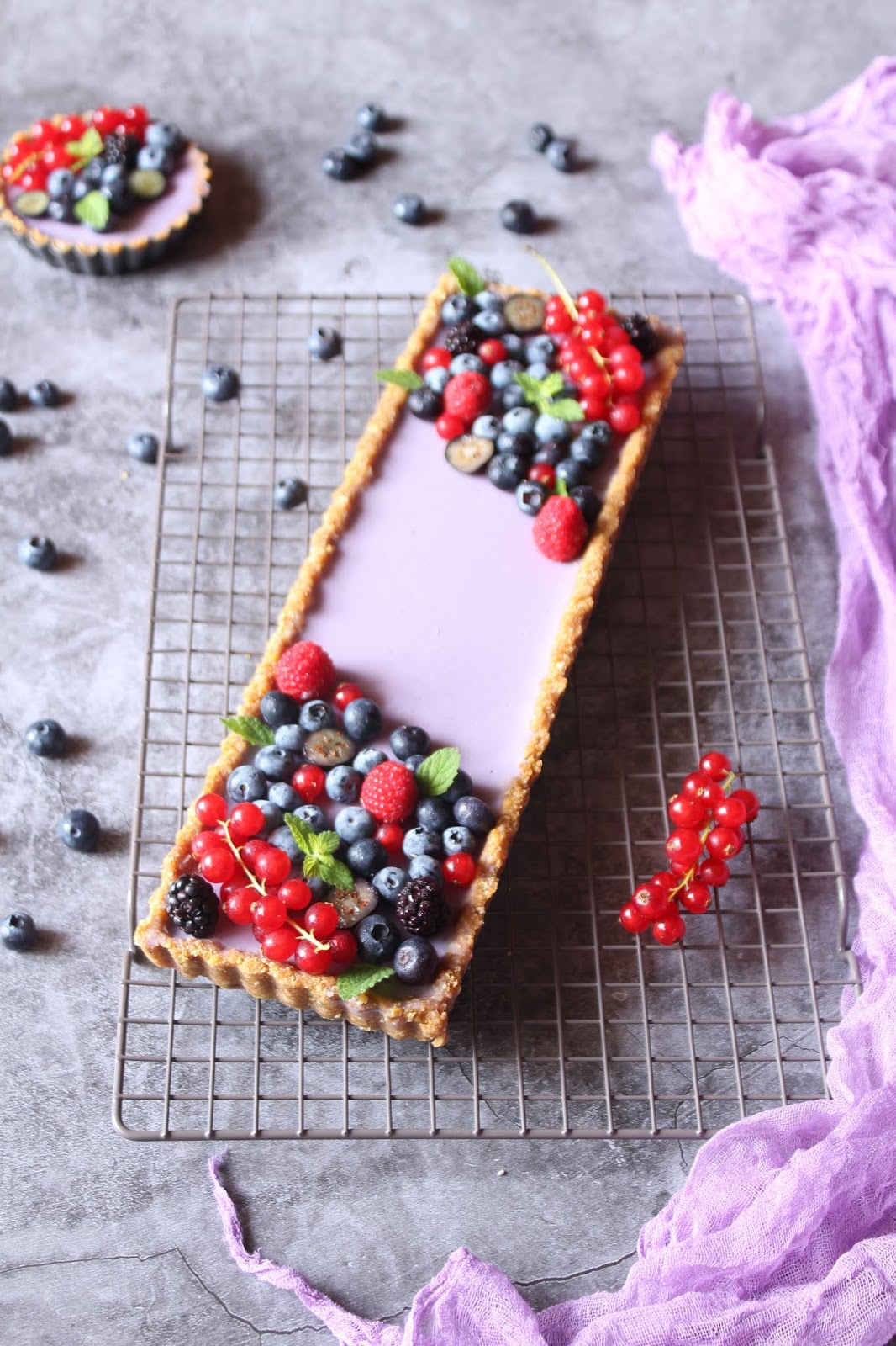 Tarte de mirtilos ~ As receitas do Selminho