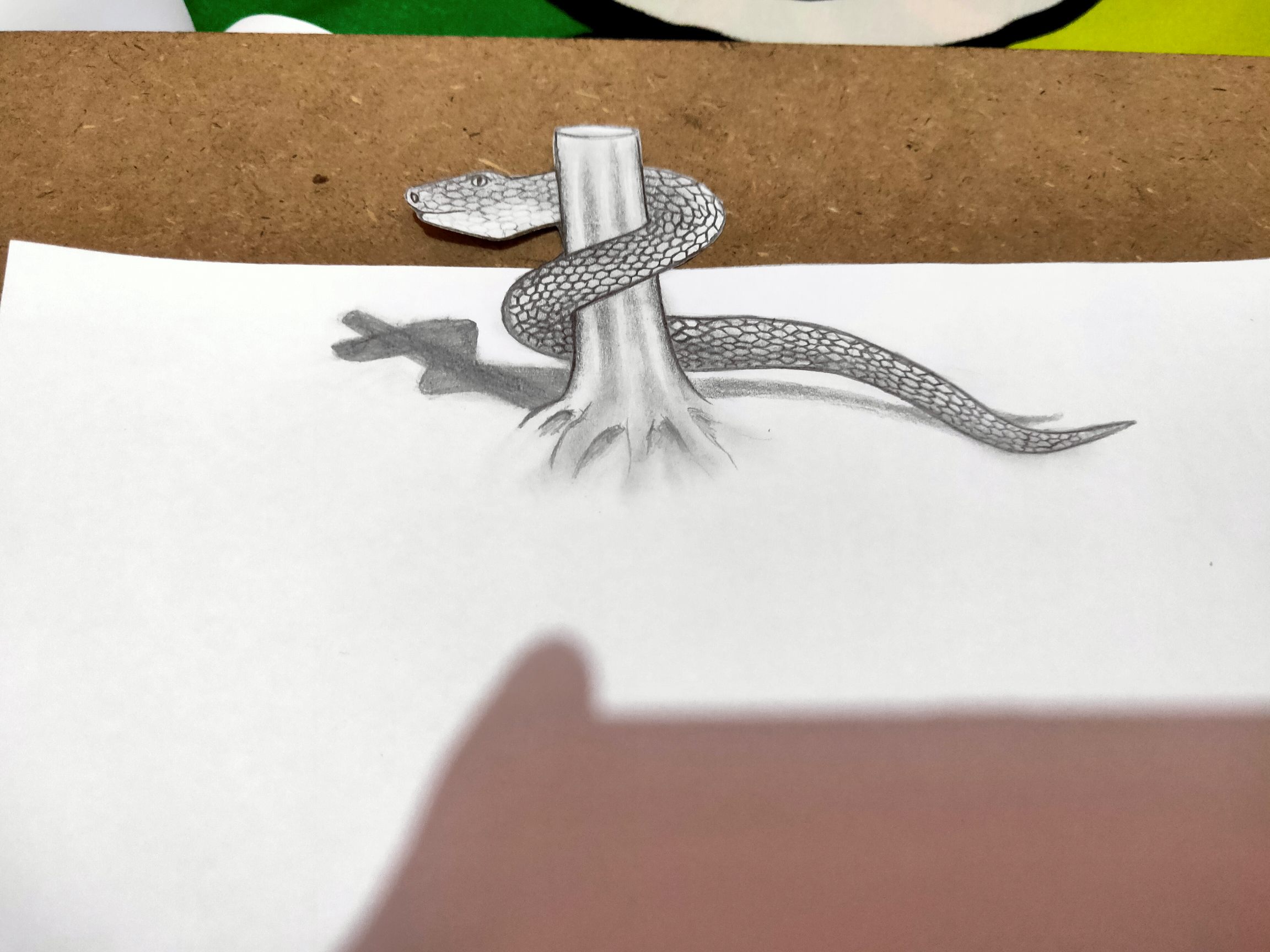 18+ Inspirasi Gambar Ular 3d Dengan Pensil