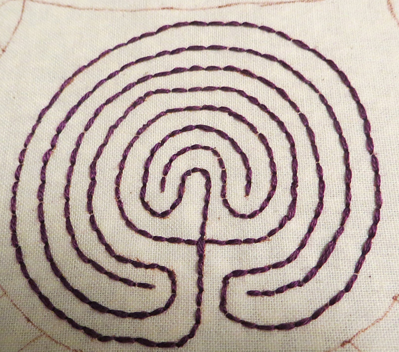 Deborah's Bits and Pieces: Fresh Flowers and Stitching a Labyrinth