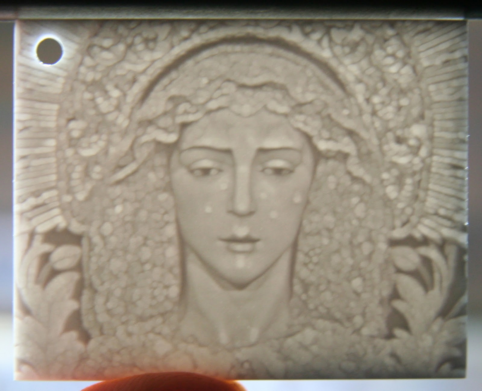 Litofanias Actuales: Litofanía Virgen del Rocio