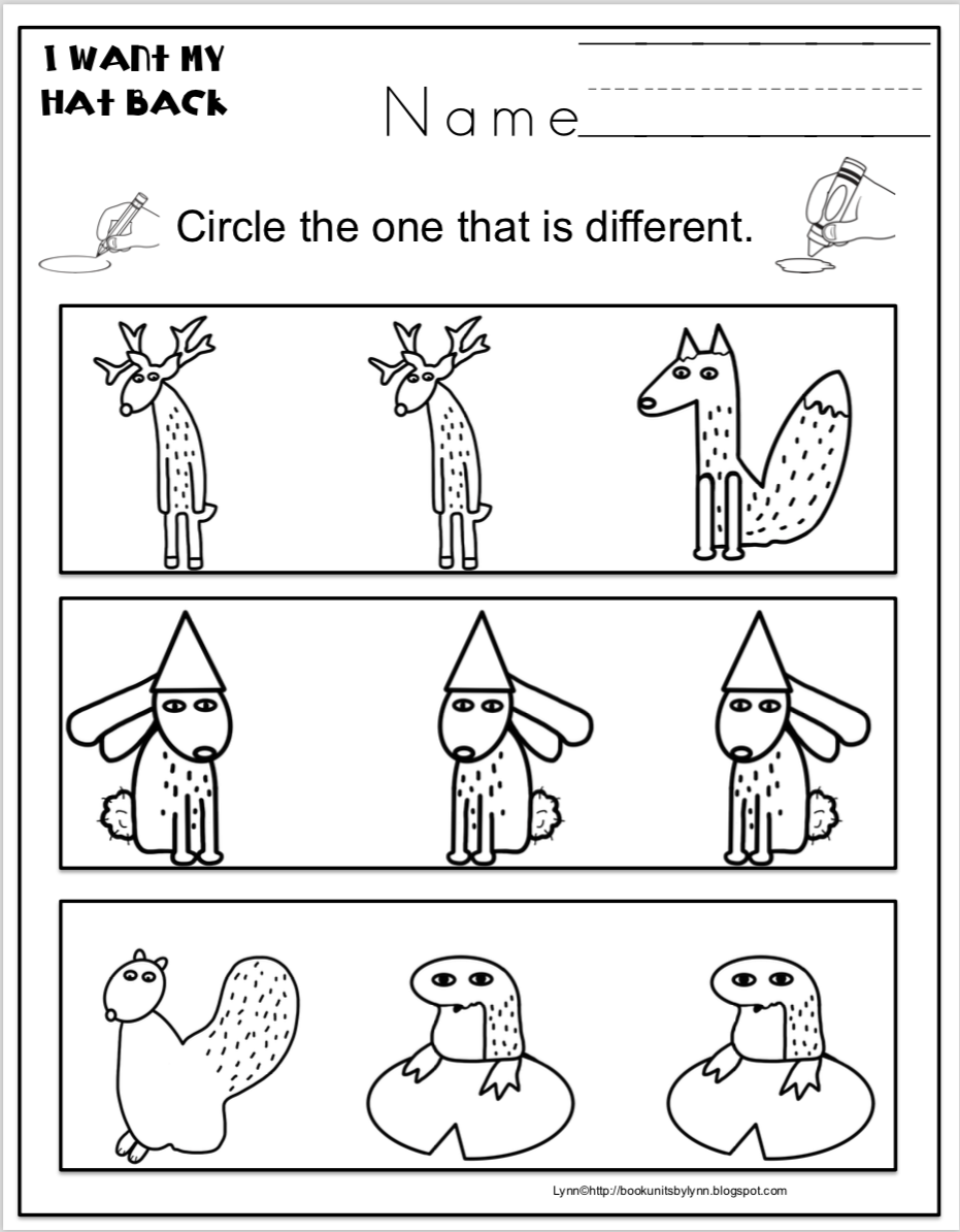 I WANT MY HAT BACK BOOK UNIT ~ Book Units by Lynn