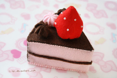 Quirky Artist Loft: Free Pattern: Felt Cake Slice