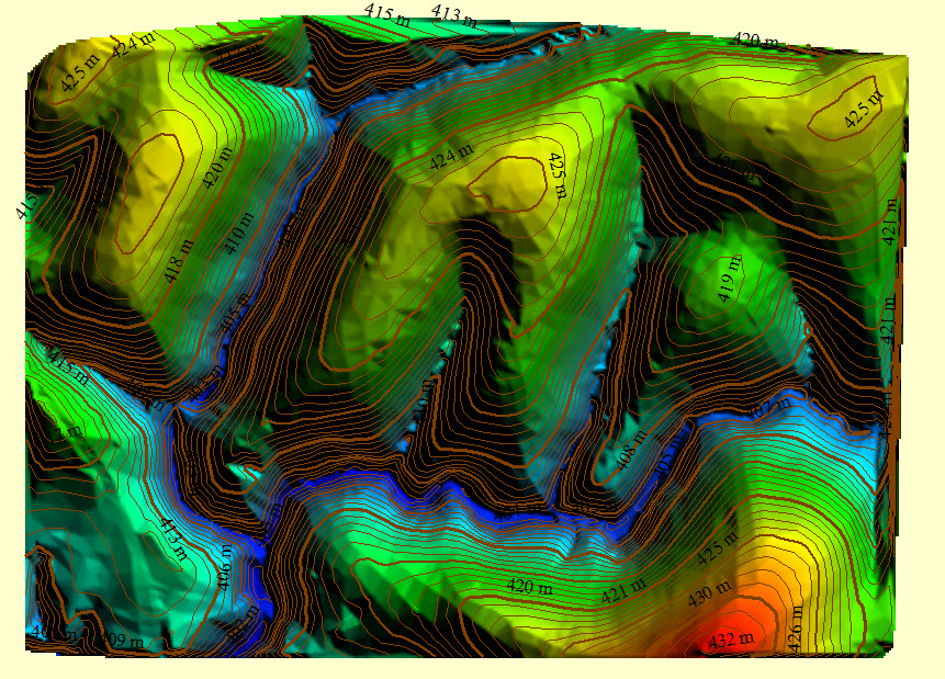 Global Mapper: Contour line (Field to Finish) | GEOSPATIAL Article: