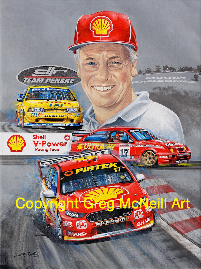 Greg McNeill Art: Ford Falcons at the Bathurst 1000