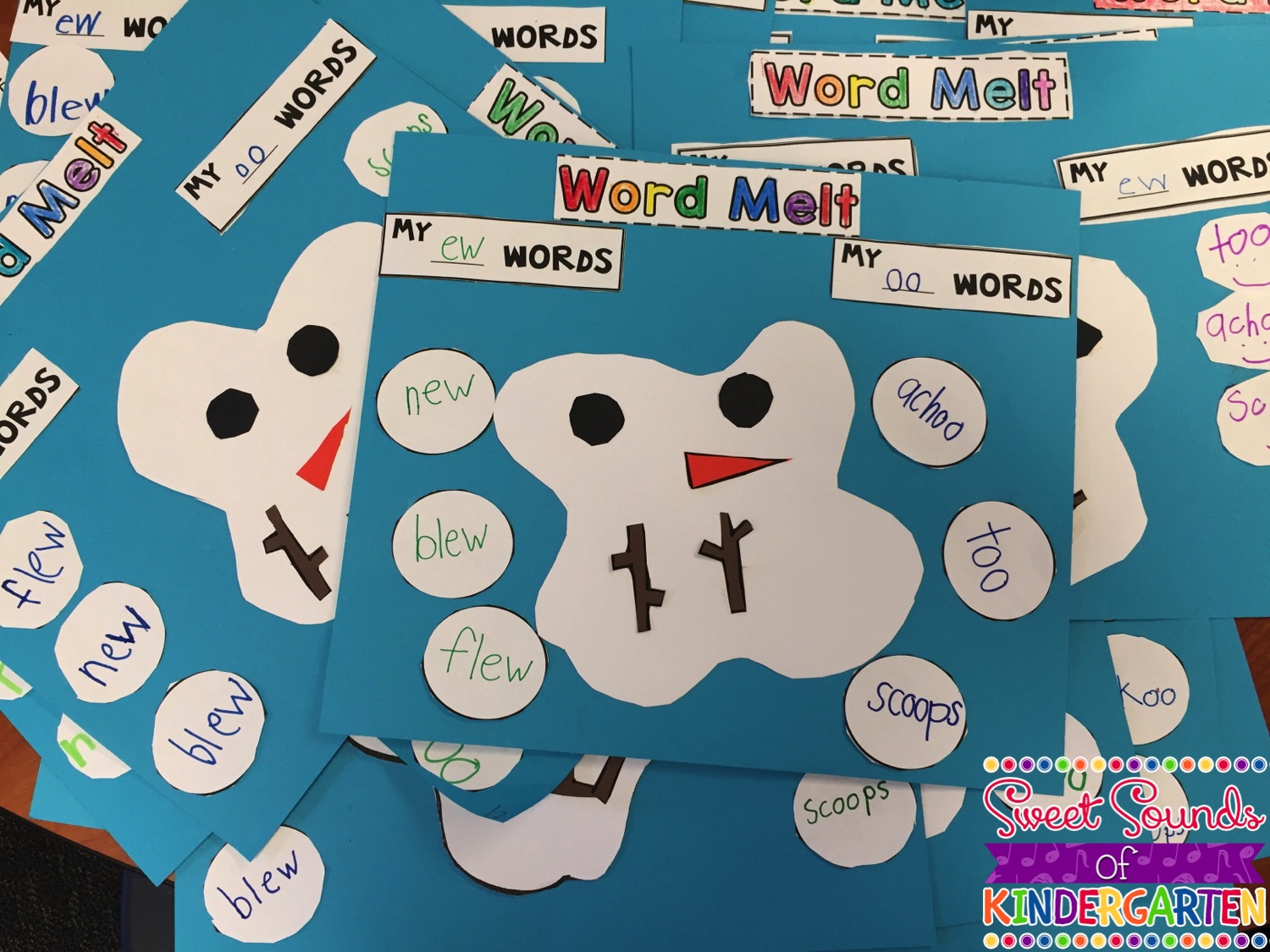 The Primary Pack: Sneezy the Snowman: "Word Melt" Freebie!