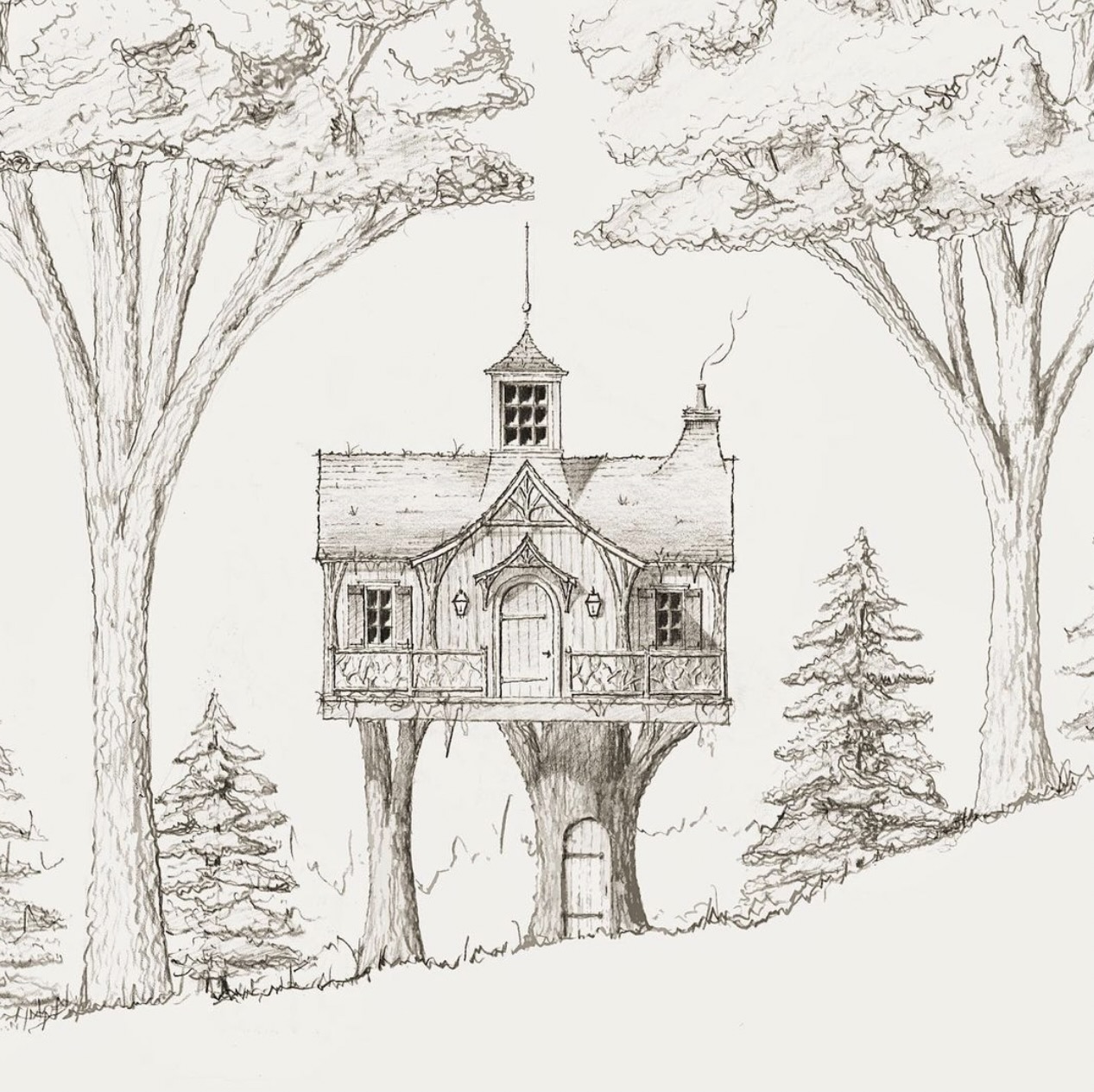 This fantasy tree house is the stuff dreams are made of, isn't it? I ...