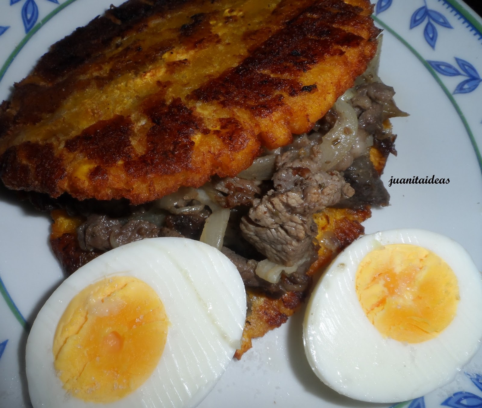 juanita ideas para el hogar: PATACONES CON CARNE