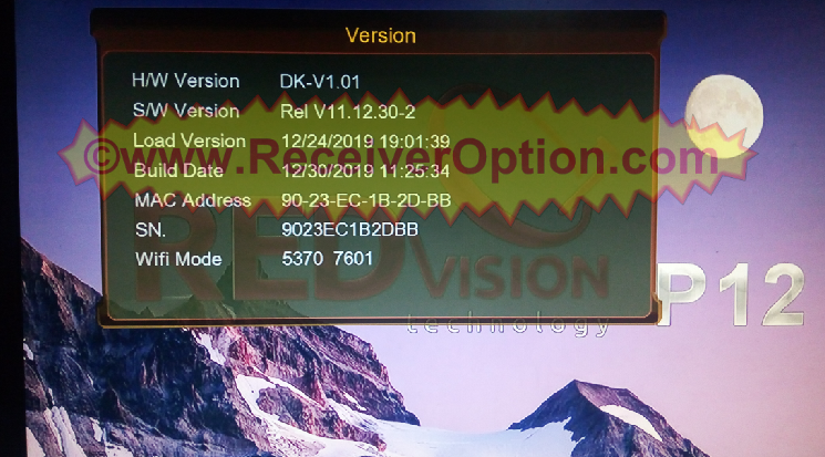 REDVISION P12 HD RECEIVER NEW SOFTWARE UPDATE 30 DECEMBER 2019 - How To ...