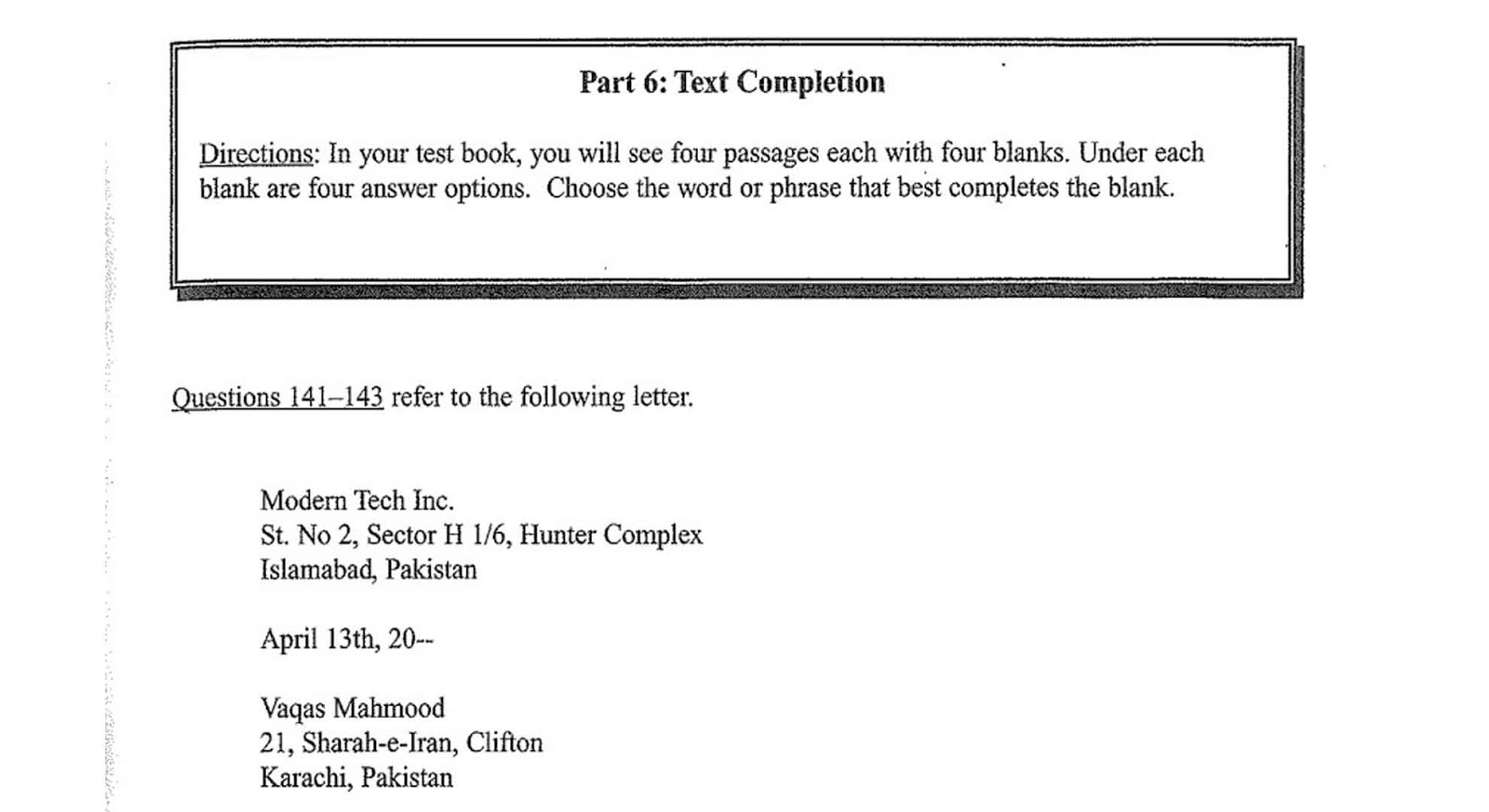 Full TOEIC Test 1 | Full Toeic Test Online Free