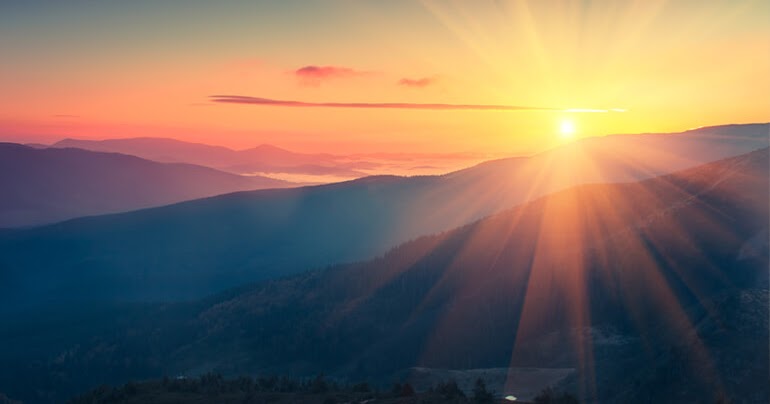 Something ventured: Light upon the mountains