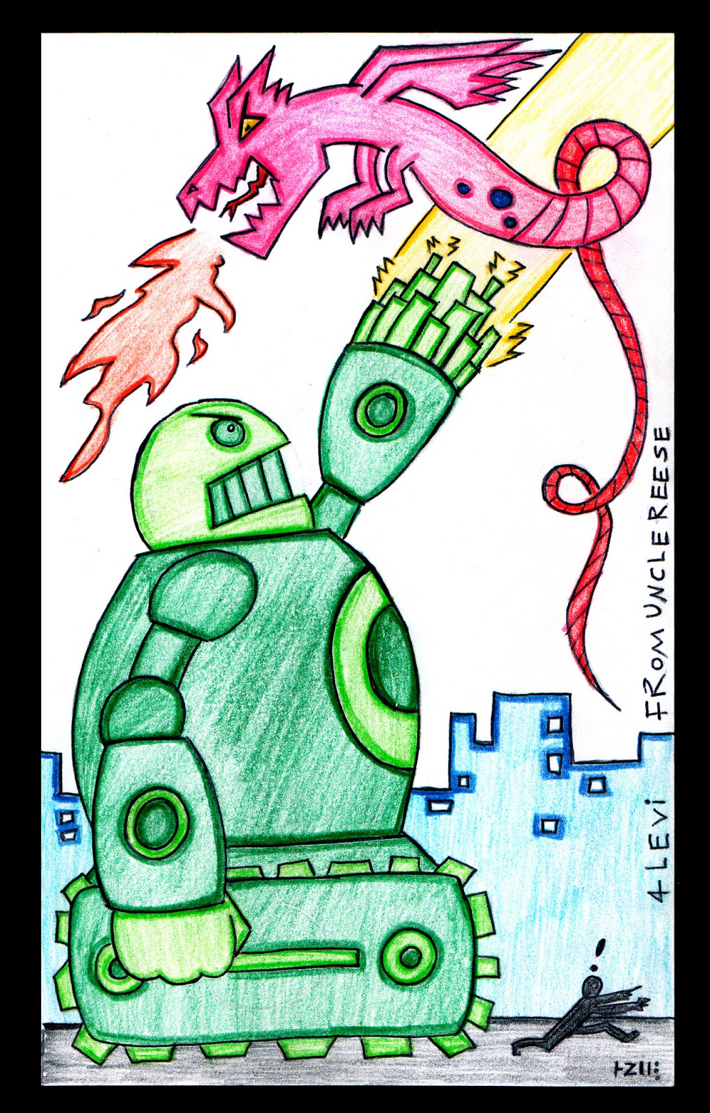 MY MAD MAD MAD MAD MONSTERS 4 ME: Tank Robot vs Dragon - 4 Levi