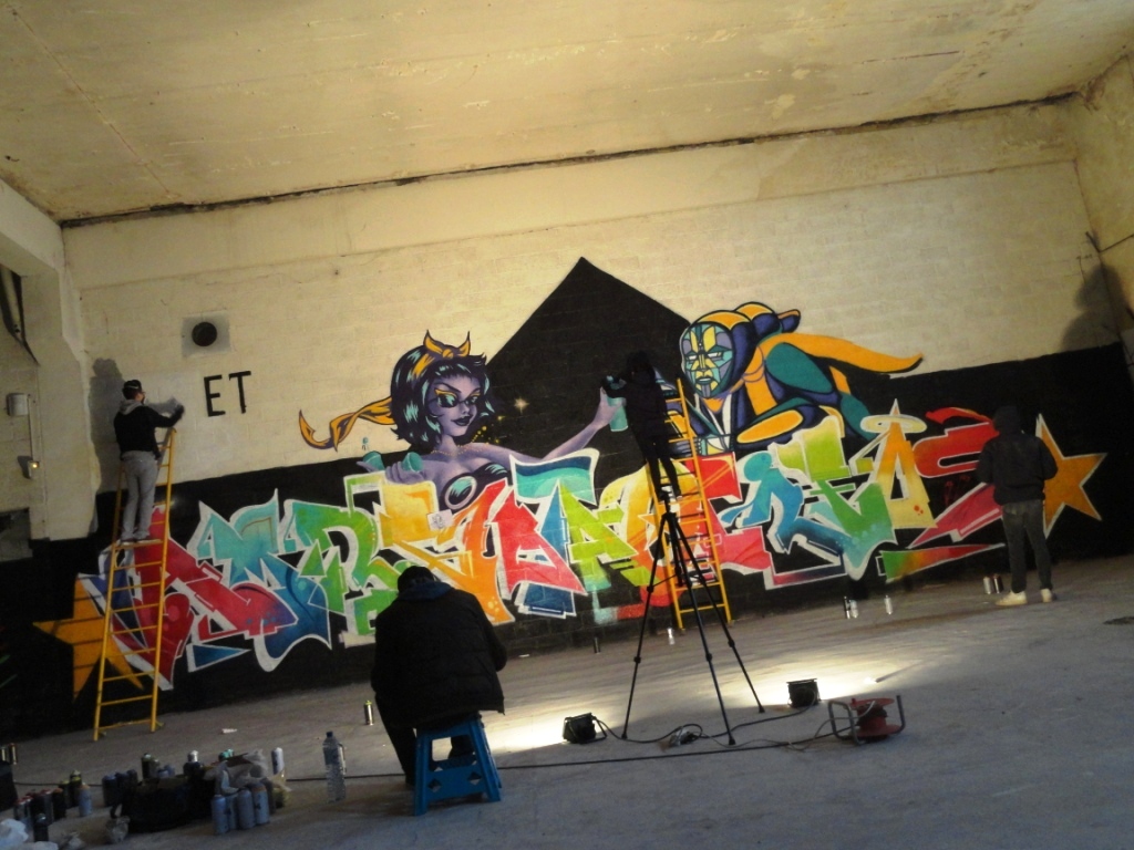 SAFETY FIRST Art on Train