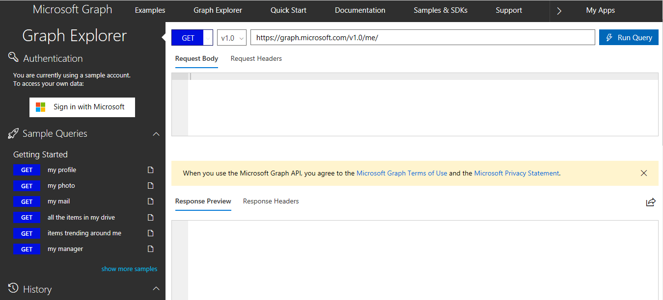 SharePoint Elementary: Working with Graph Explorer for first time