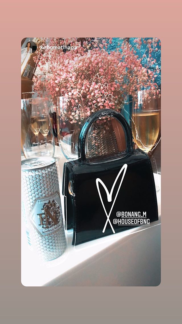 Bonang Matheba unveils House of BNG Nectar as JC Le Roux in a can