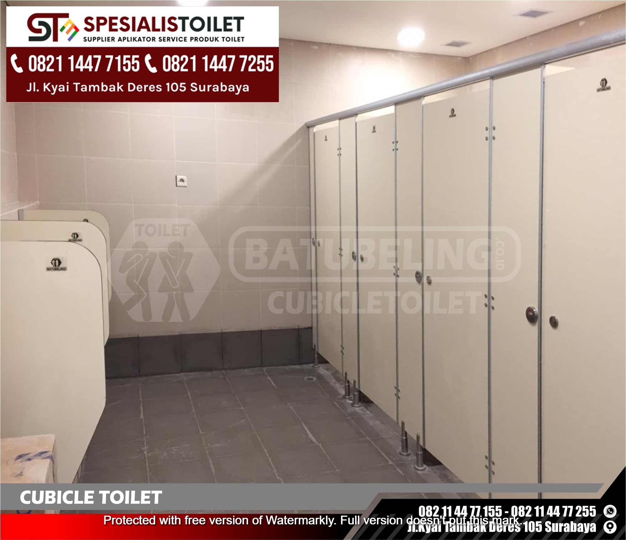 Kontraktor Cubicle Toilet PVC #1 di Kediri - Spesialis Toilet