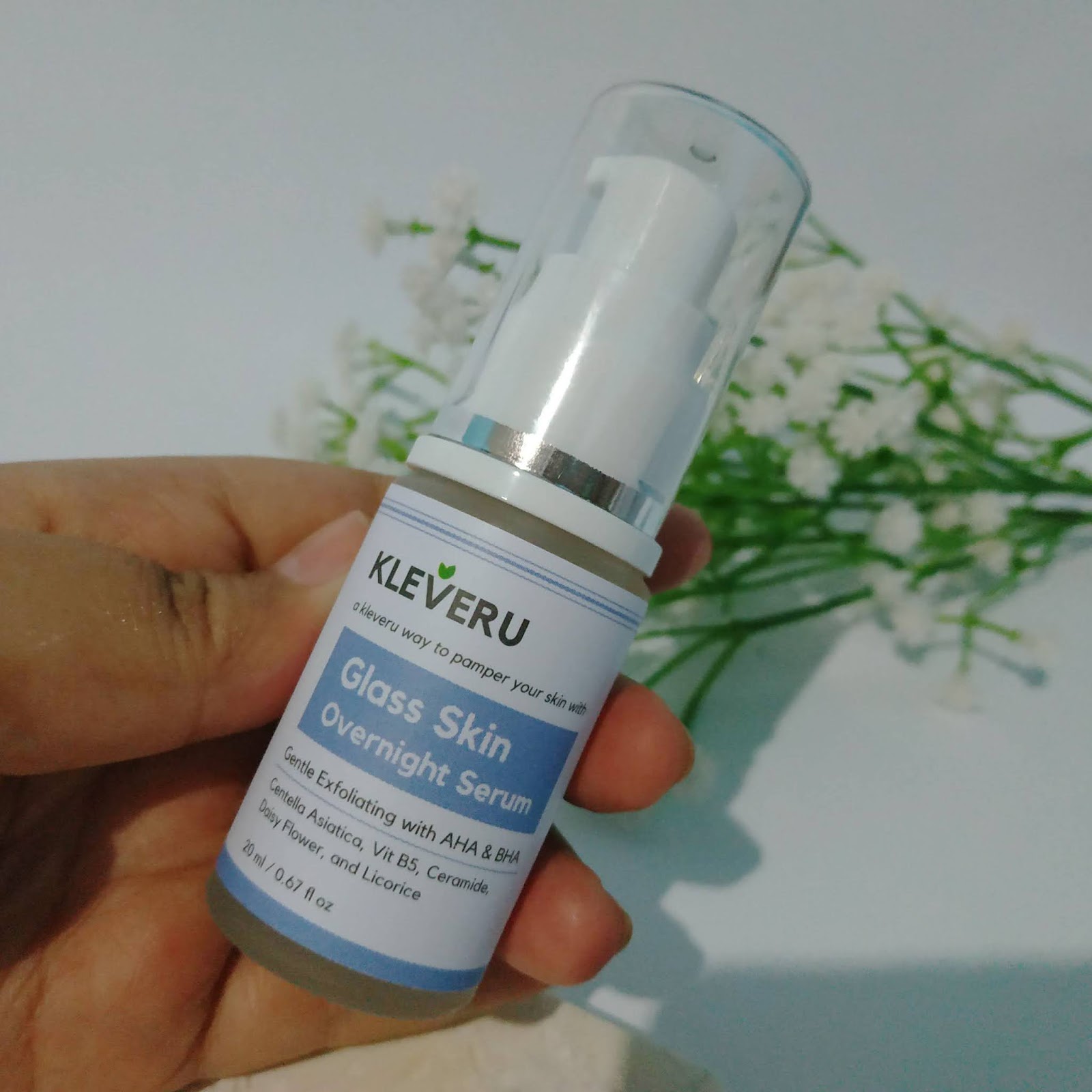 Review Kleveru Glass Skin Overnight Serum Anggi Putri
