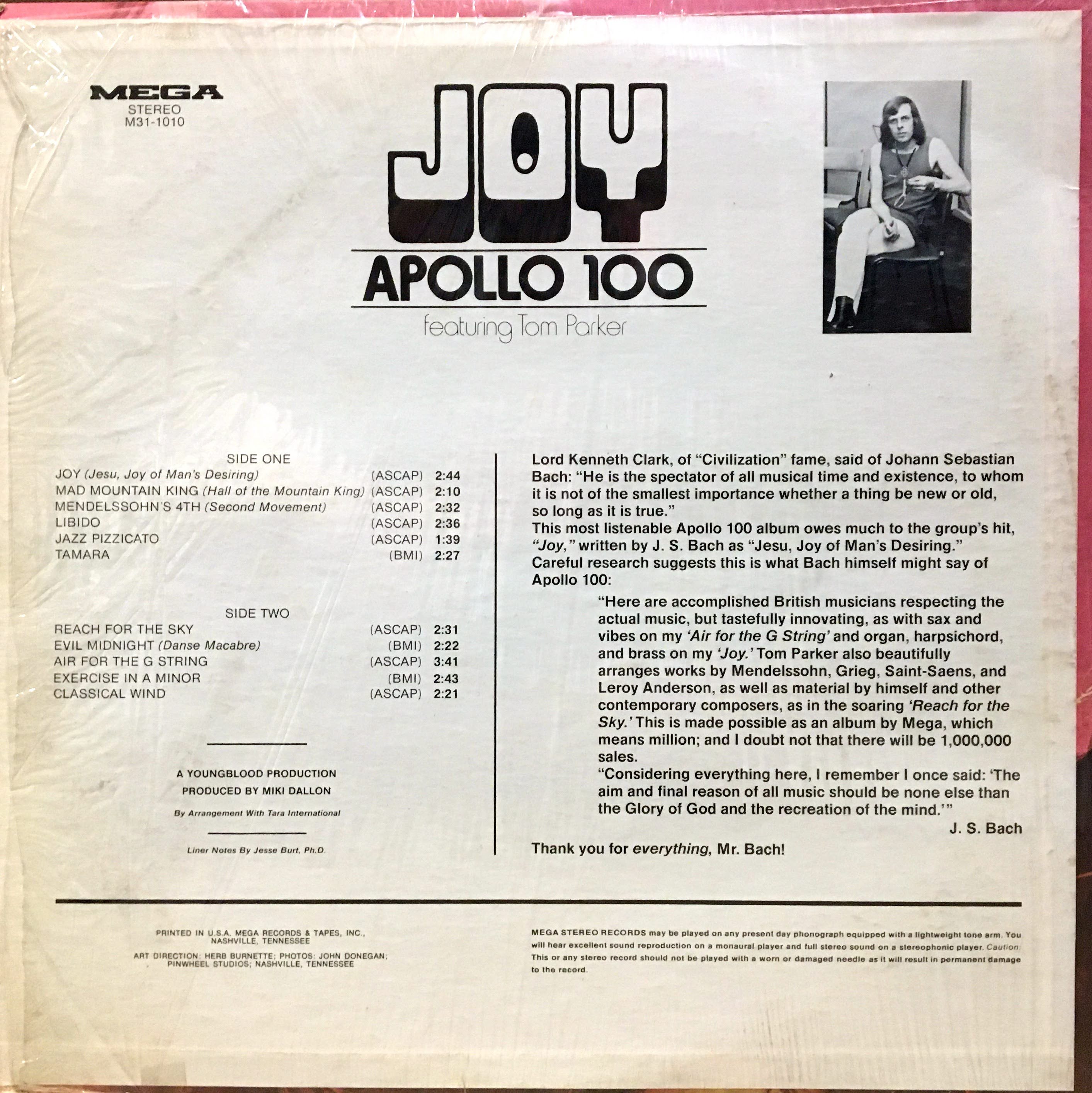 Vinyl Exam: Joy - Apollo 100