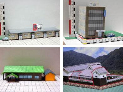 N-Scale Papercraft Buildings | Paperized Crafts