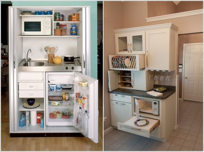 20 Small Places Where You Can Set Up Inspiring Kitchen - Handy DIY