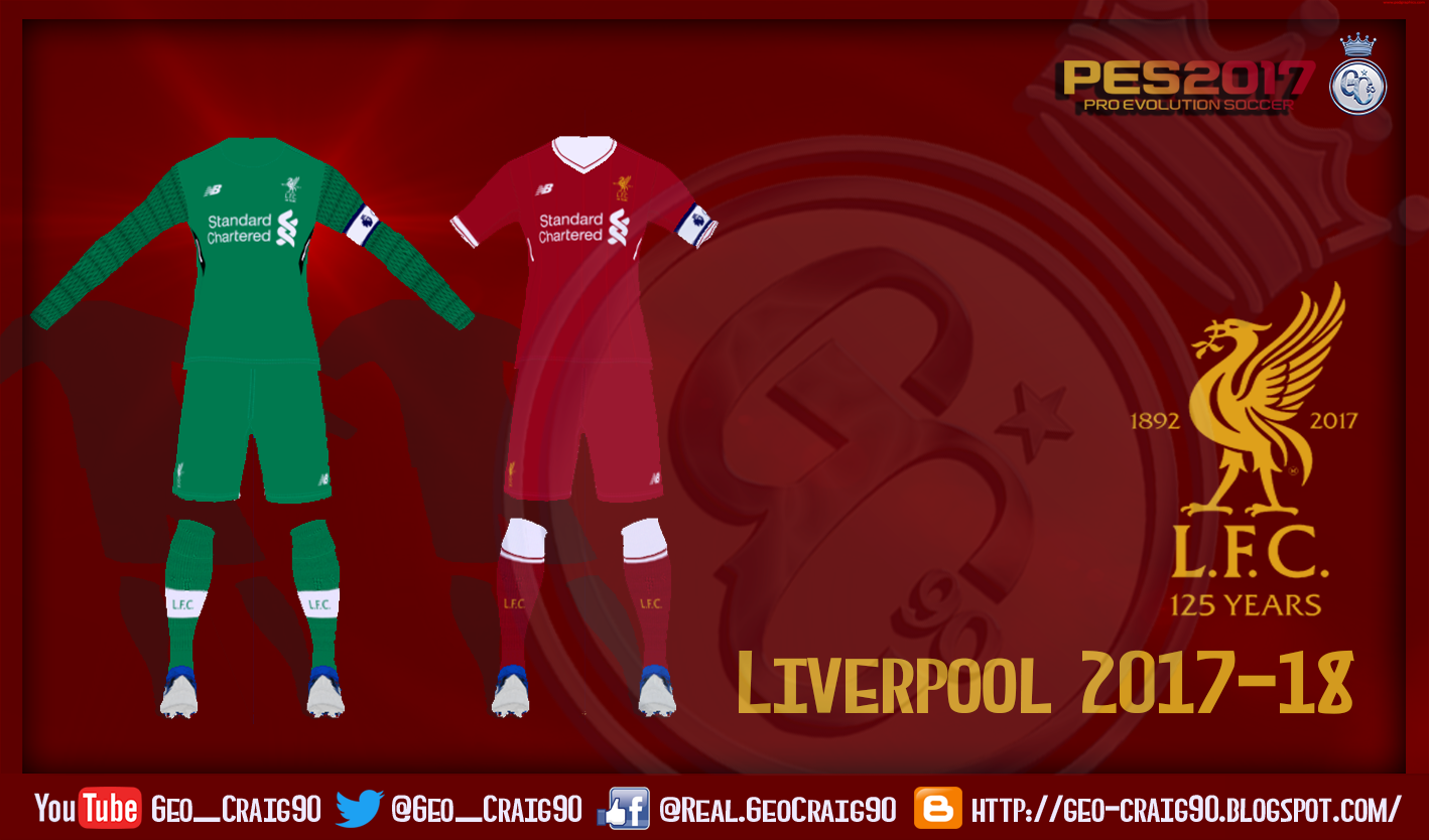 GC_90: PES 2017 Liverpool Kit 2017-18 HD