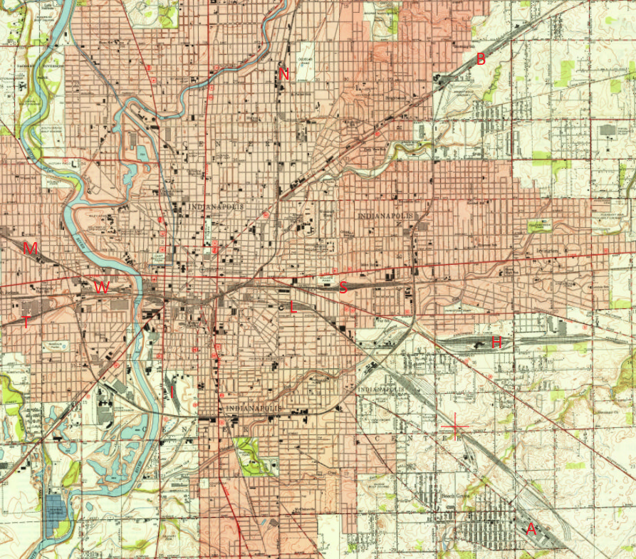 Towns and Nature: Indianapolis, IN: Railroad Hub