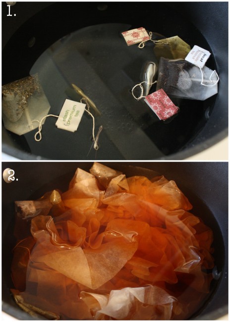 Fawn Over Baby: DIY: Tea-Stained Coffee Filter Wreathe