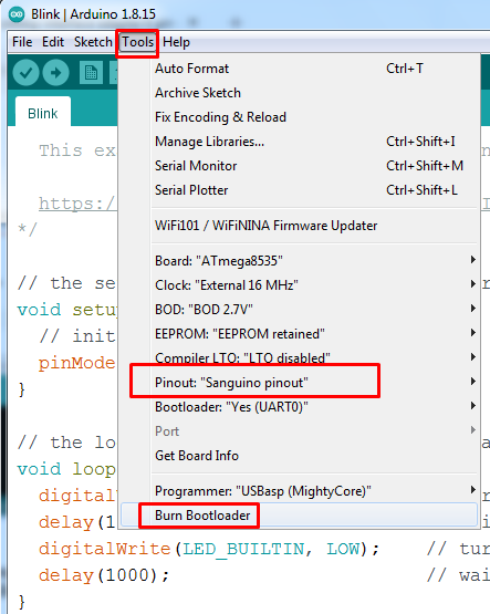 Cara Memprogram Board Arduino yang Menggunakan IC ATmega8535/16/32/164 ...