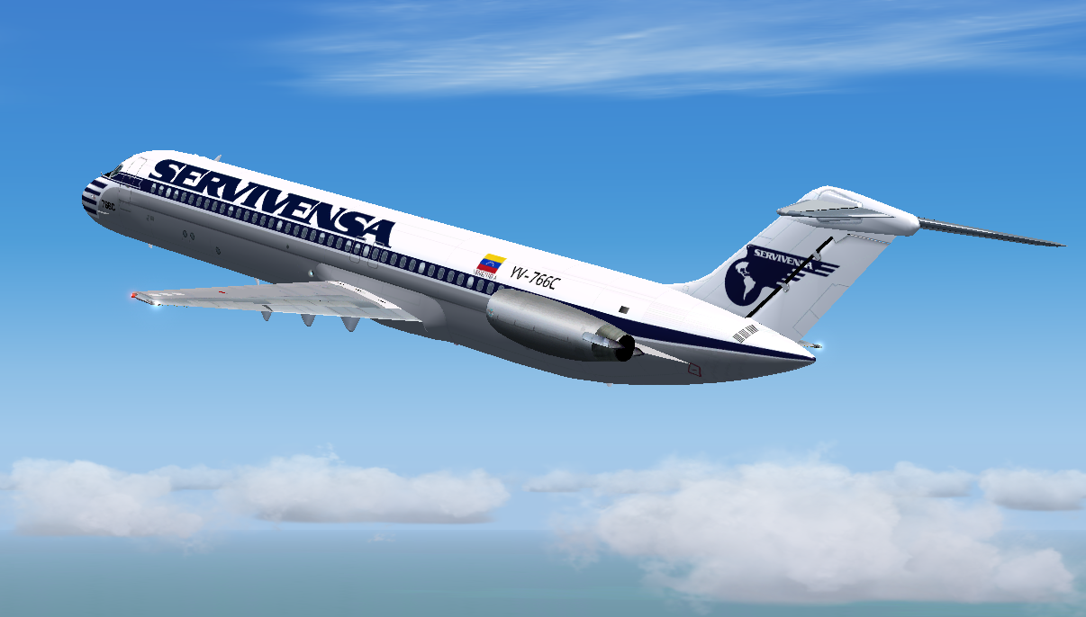 [FS2004/FSX] Mcdonnell Douglas DC-9-50 Servivensa YV-766C