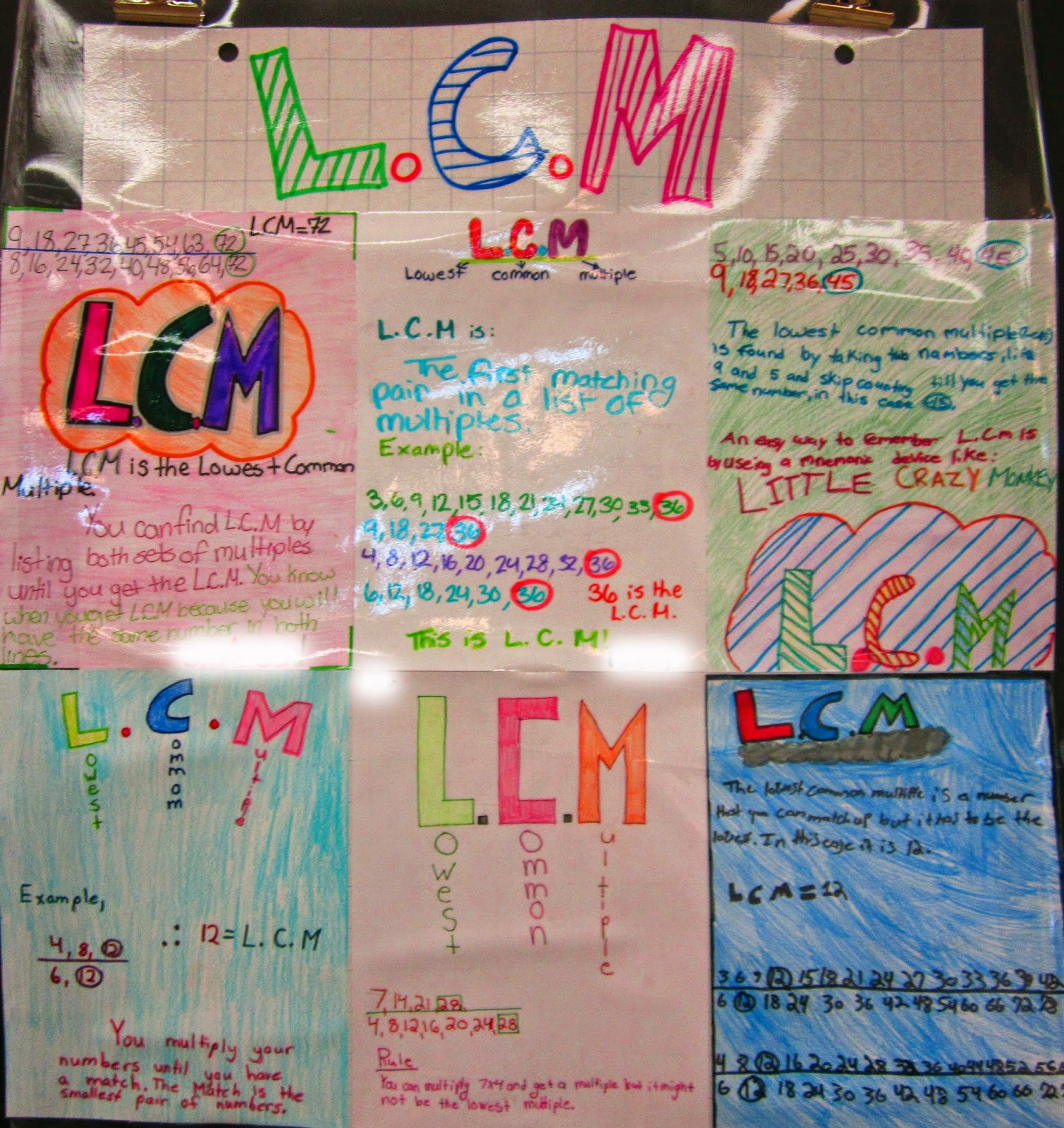 Math Journal Sundays - Factors and Multiples | RUNDE'S ROOM