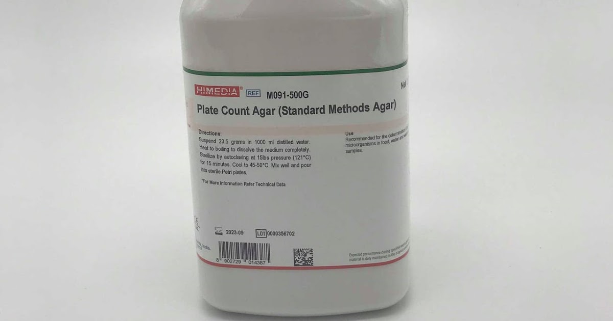 Môi trường PCA( Plate Count Agar)