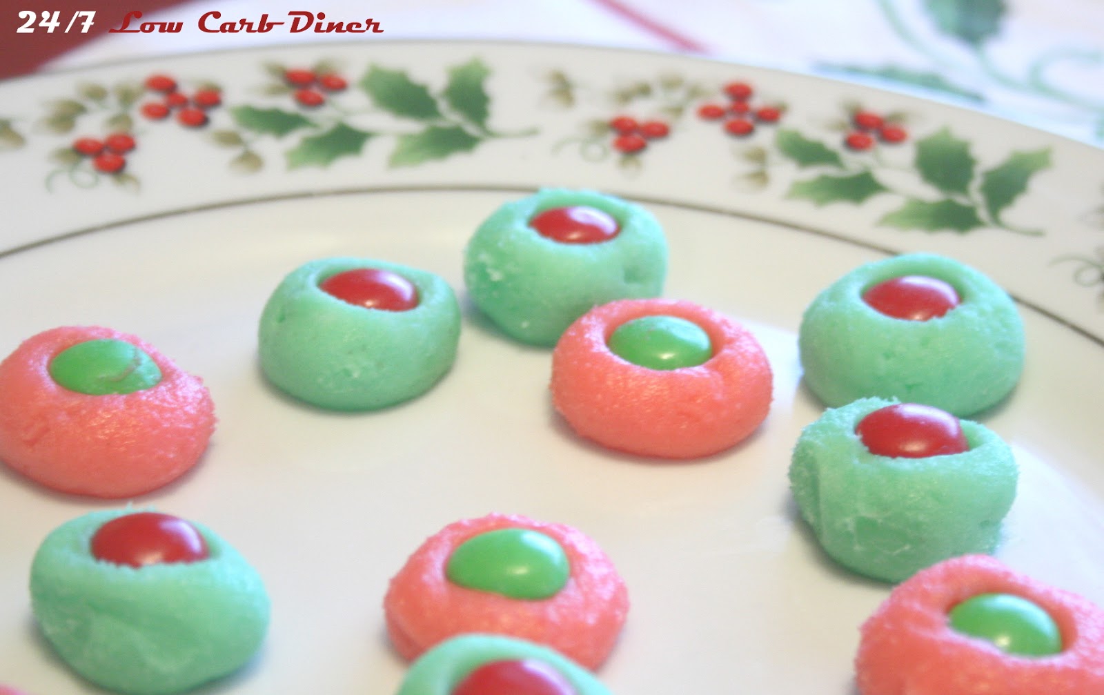24/7 Low Carb Diner: Candied Christmas Mints