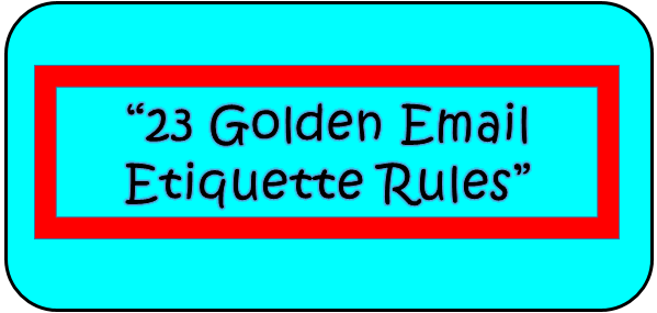 The Tomorrow Beckons: 23 Email Etiquette Rules Every Professional ...