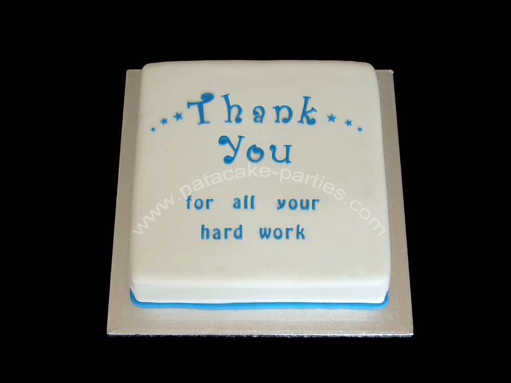 Pat-a-Cake Parties: Thank You Cake