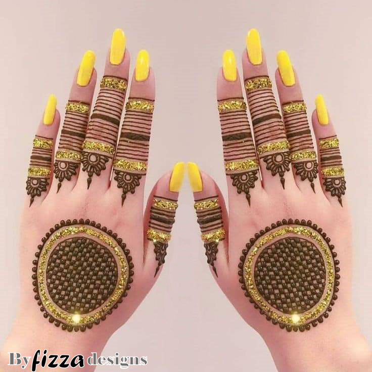 Gol Tikka Mehndi Designs