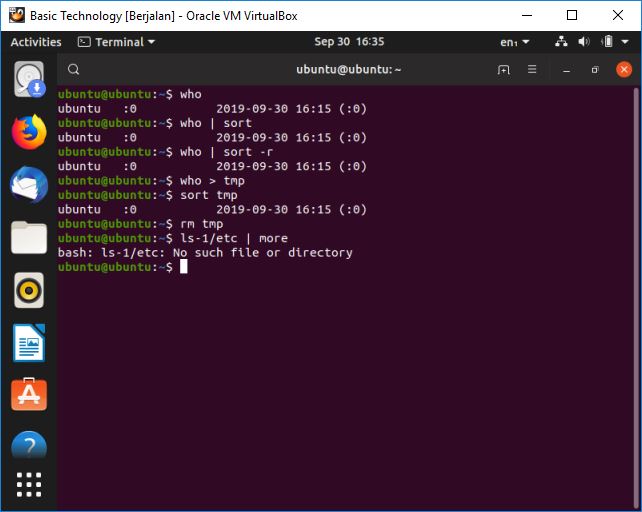 PROSES INPUT/OUTPUT PADA LINUX