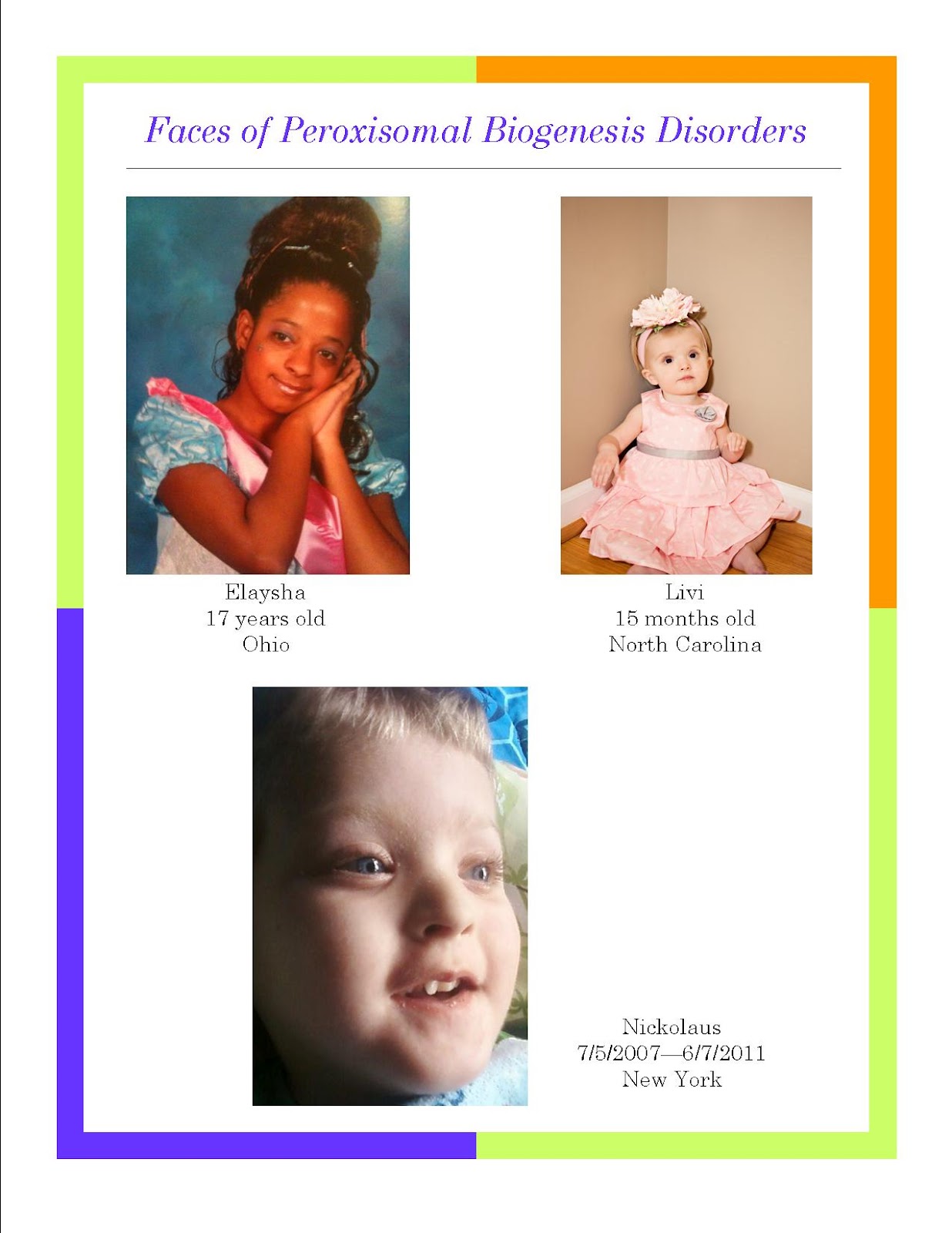 Faces of Peroxisomal Biogenesis Disorders