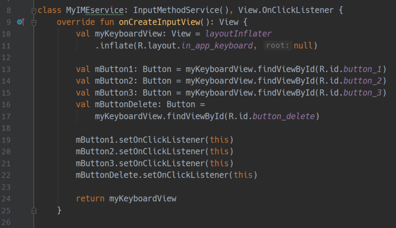 Android Custom IME(Input method editor) 만들기:산을 붉게 물들이는 꽃